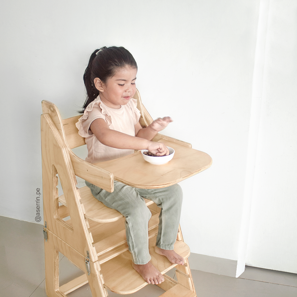 Silla de Comer Evolutiva Multifuncional Montessori - Aserrin